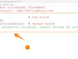 Python Try Except Statement Testingdocs