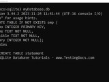 Sqlite Create Table Statement Testingdocs