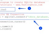 Python Sqlite Database Connection Testingdocs