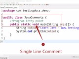 Types Of Java Comments Testingdocs