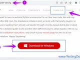 Install Spyder Python Ide Testingdocs