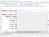 Create A Swing Frame Window Testingdocs