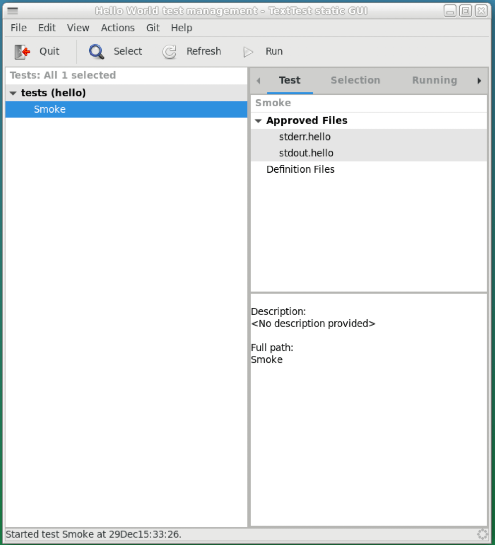 Write A Test For A Hello World Script
