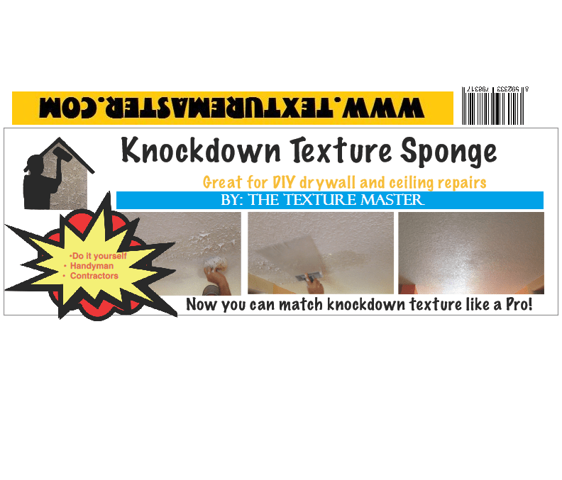 Knockdown texture sponge
