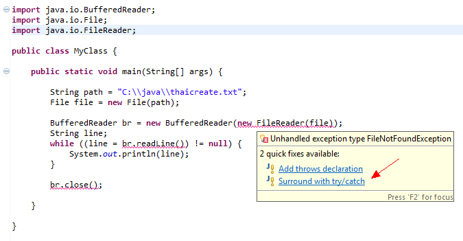 Eclipse การใช งาน Quick Fix And Quick Assist แก ไขป ญหา Java บน Eclipse