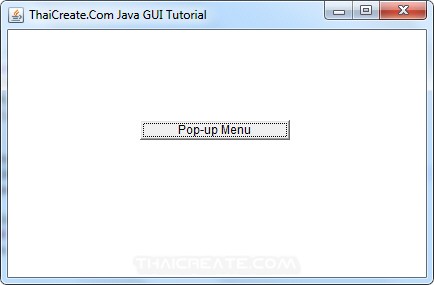 Java Awt And Popup Menu Popupmenu Example