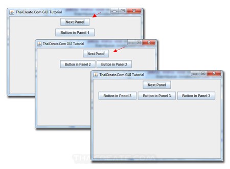 Java Card Layout Cardlayout Example