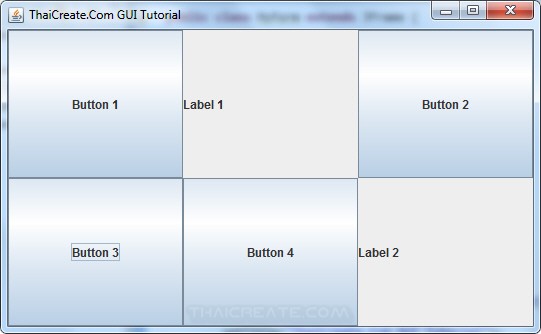 Java Grid Layout Gridlayout Example