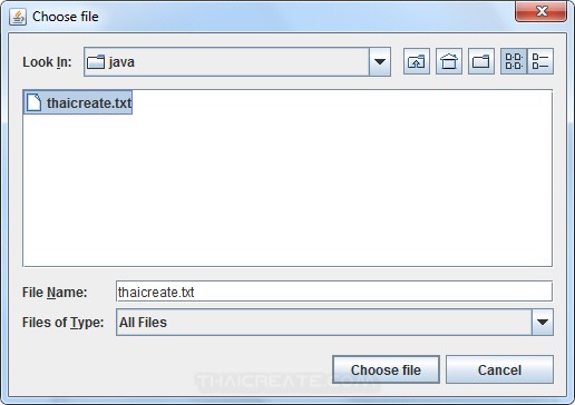 Java Swing And File Chooser Jfilechooser Example