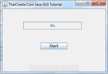 Java Progress Bar Jprogressbar Swing Example