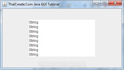 Java Scroll Pane Jscrollpane Swing Example