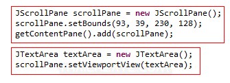 Java Scroll Pane Jscrollpane Swing Example
