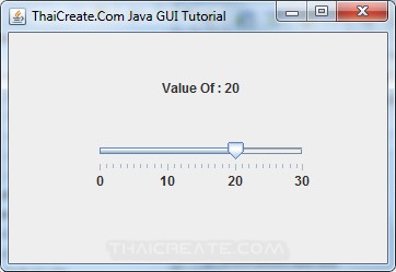 Java Slider Jslider Swing Example