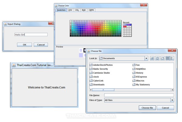 Java Gui Swing Windows
