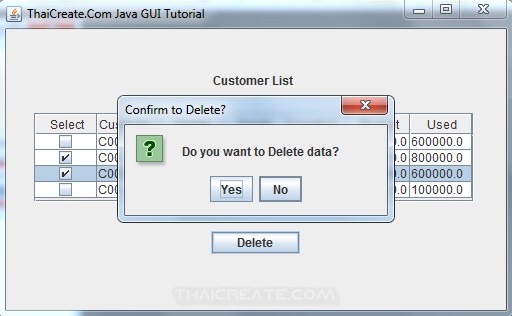 Java Swing Table With Checkbox Decoration Examples