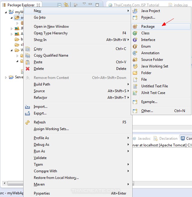 Jsp And Eclipse Create Class Java Eclipse