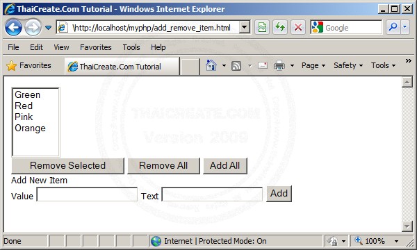 Javascript Add Remove Item In Listmenu Dropdownlist