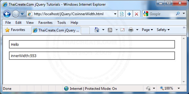 Innerwidth Css Jquery