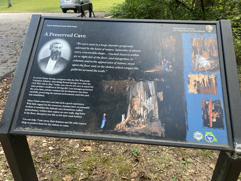 Gazing at the Blue Waters of Round Spring - thatawaydad.com