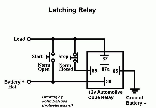 Self Latching Relay Circuit Diagram – Wiring Flow Schema