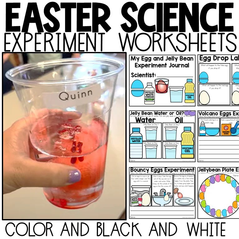 Easter Egg And Jellybean Science Experiments The Beach Classroom