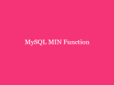 Mysql Min Function With Examples Mysql Tutorial