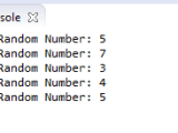 Generate Random Number In Java In A Range