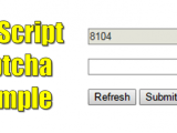 Javascript Captcha Example