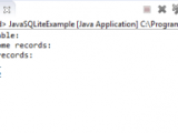 Java Sqlite Tutorial
