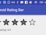 Android Ratingbar Example