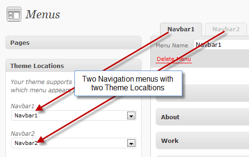 Multiple Navigation Menus Using Wordpress Menu 30 With Thesis Theme