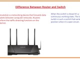 Difference Between Router And Switch The Engineering Knowledge