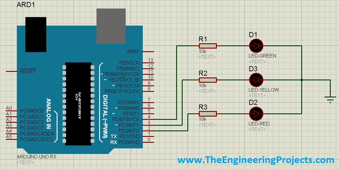 Circuit Diagram Of Traffic Light