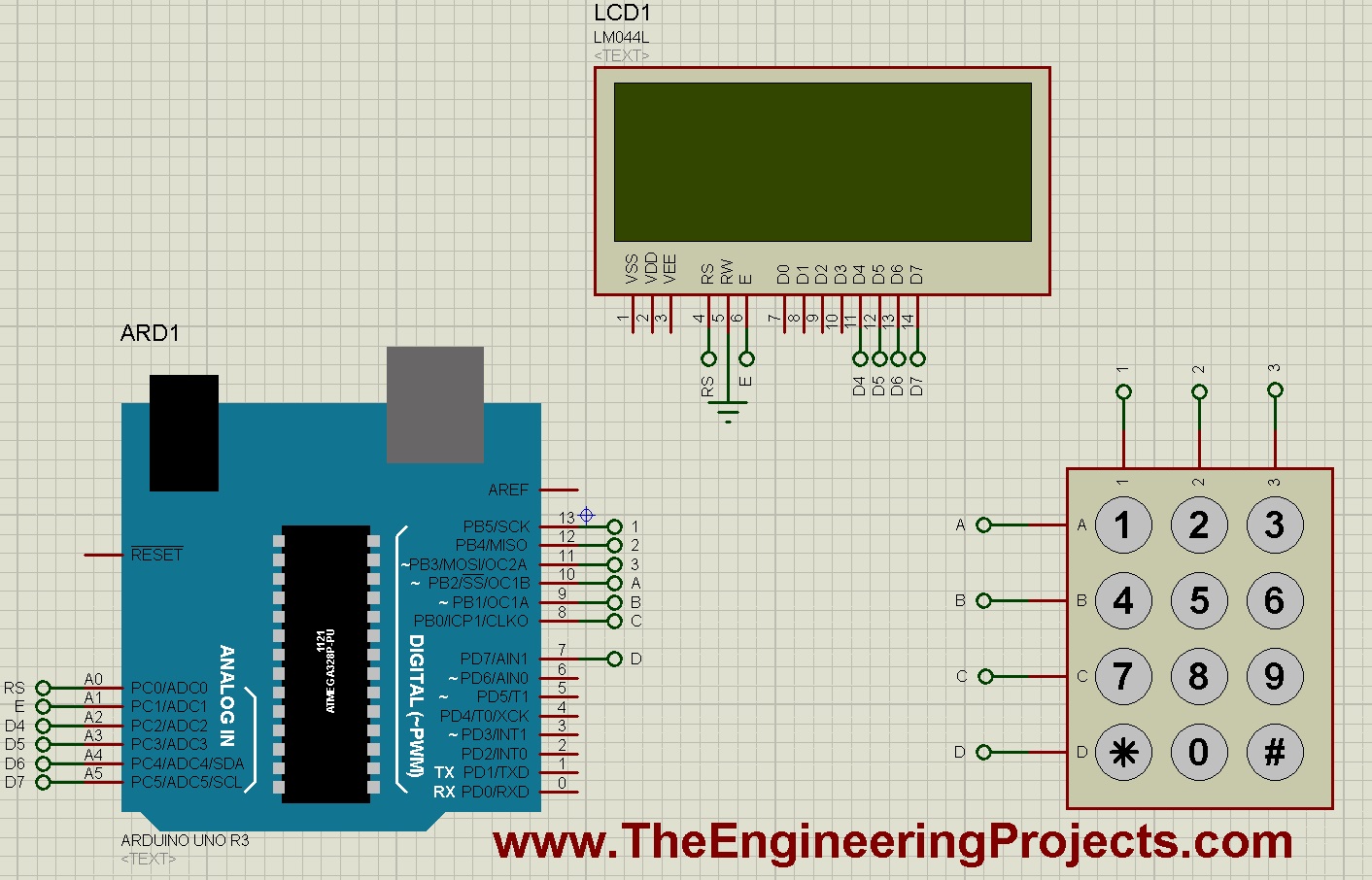 Circuit Diagram Keypad Arduino Circuit Diagram
