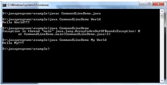 How To Take Command Line Arguments In Java