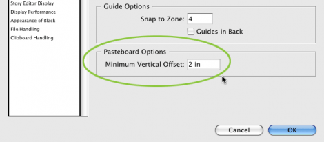 Extending InDesign’s pasteboard - The Graphic Mac