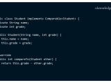 Java Comparable Interface And Compareto Example