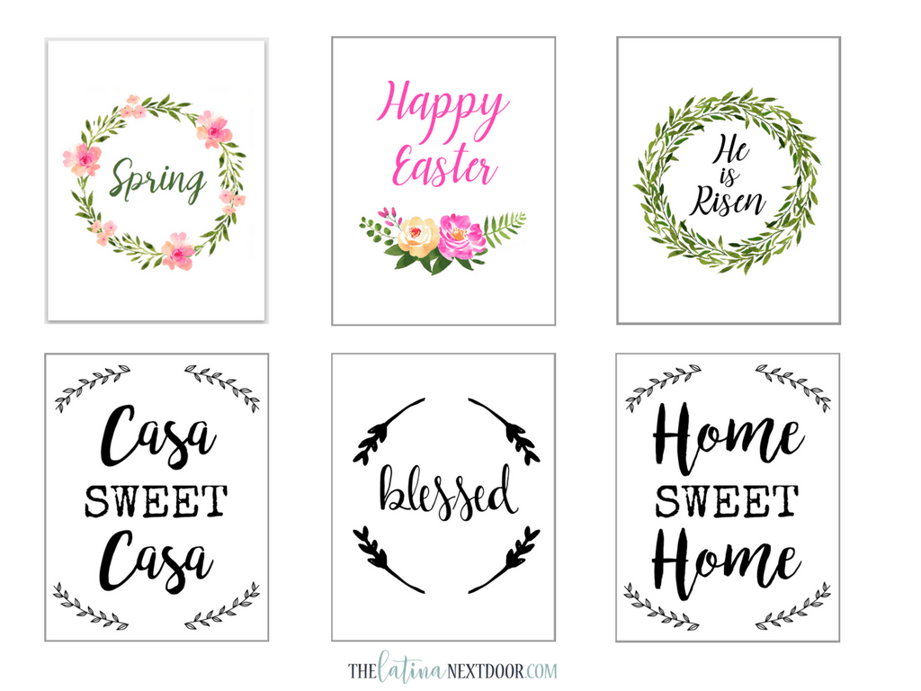 Free Spring Printables - The Latina Next Door
