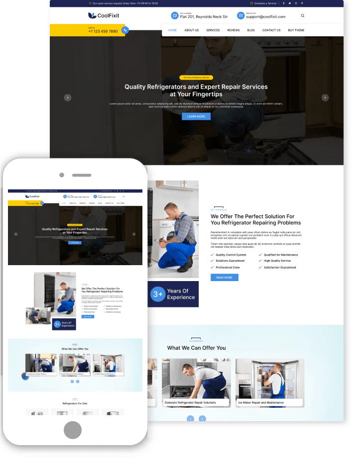 Maintenance Services Wordpress Theme Wordpress Services Theme
