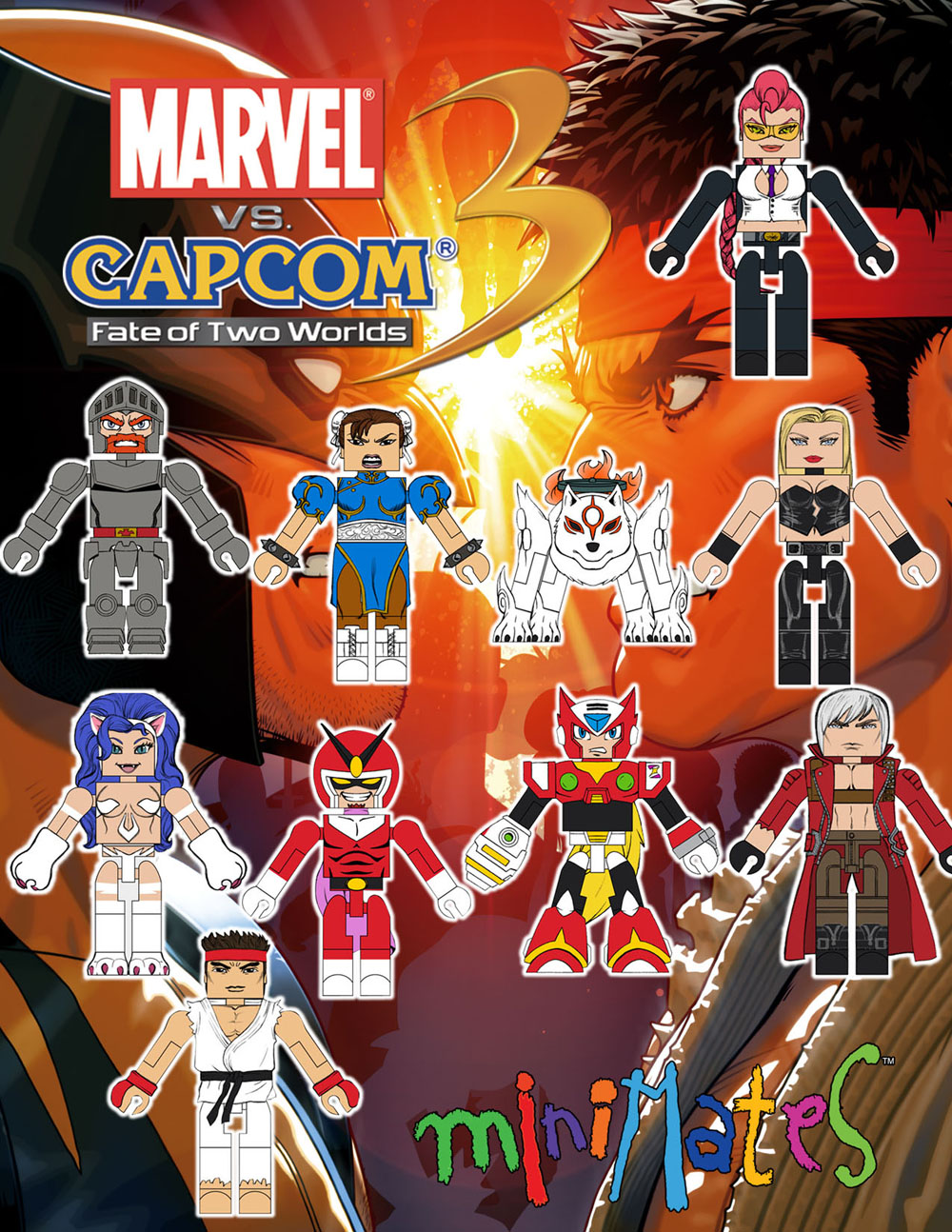 Minimate Zero Coming as Part of Marvel vs. Capcom 3 Line // The Mega ...