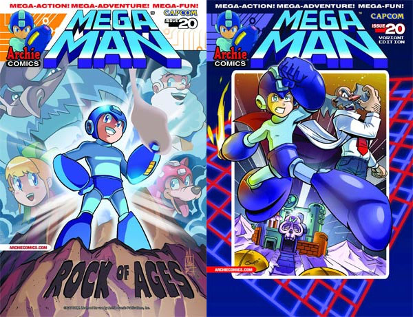 Mega Man is Ready to Rock in Mega Man #20, Variant Cover Revealed ...