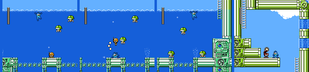 A Critical Look at Mega Man 4 Stages: Dive Man // The Mega Man Network