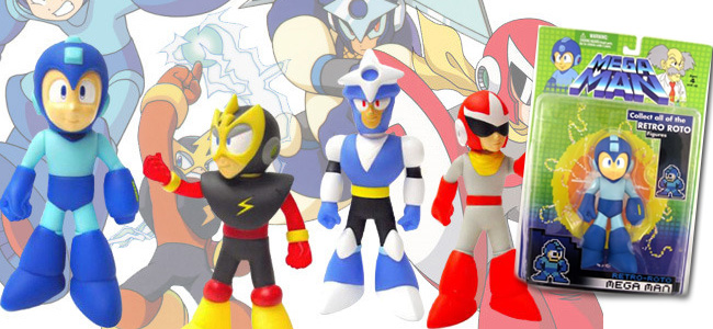 Mega Man Retro Roto 4-Figure Set on Sale at Hobo Ninja // The Mega Man ...