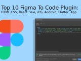 Top 10 Best Figma To Code Plugin Html Tailwind Css React