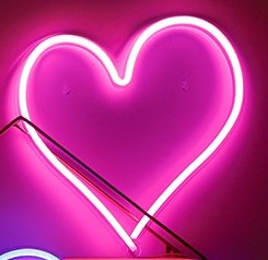 Heart-Shaped Neon Wall Lights | The Other Aesthetic