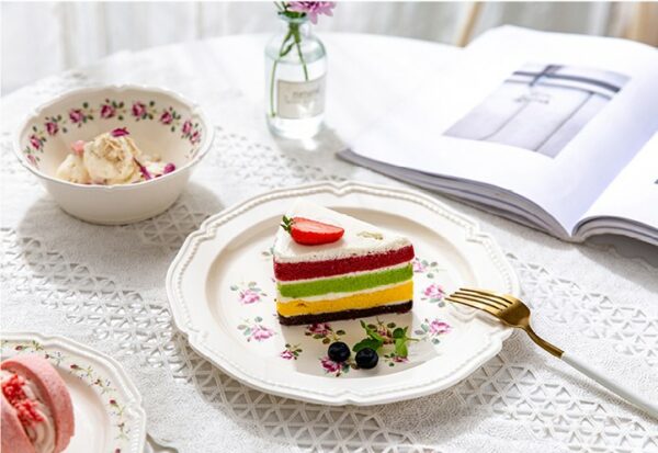 Porcelain Embossed Pink Roses Tableware | The Other Aesthetic