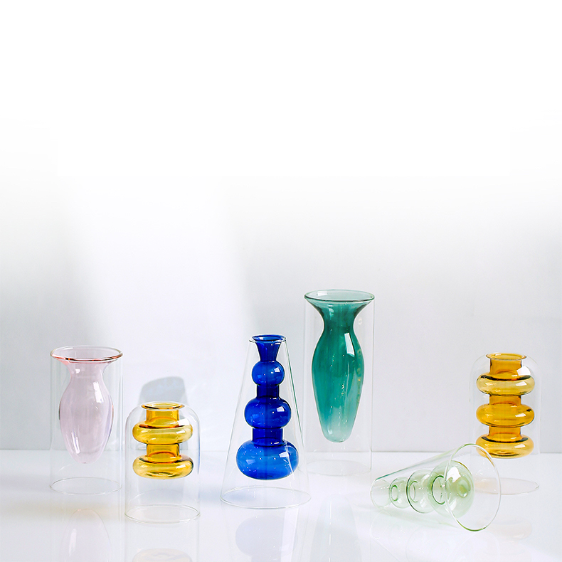 Abstract Floating Colored Glass Vases | The Other Aesthetic