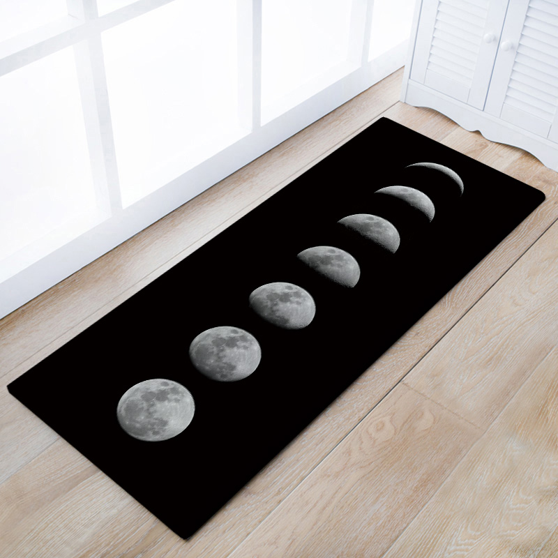 Moon Phases Rectangular Area Rug | The Other Aesthetic