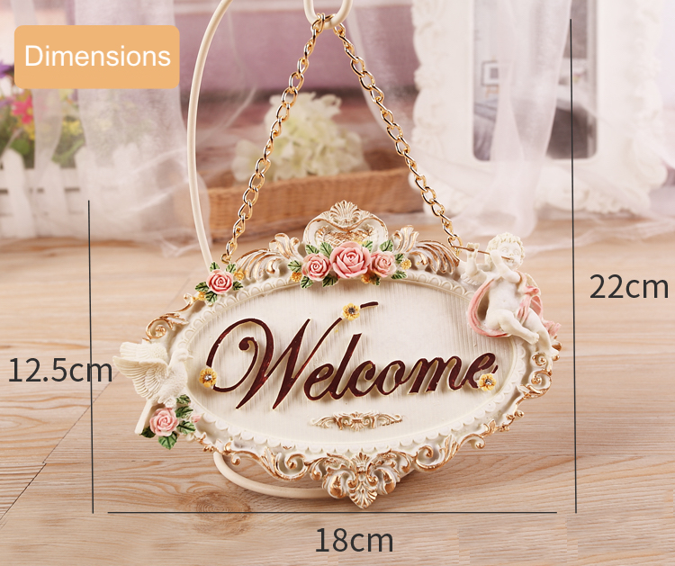 Baroque Welcome Sign with Angels and Roses | The Other Aesthetic