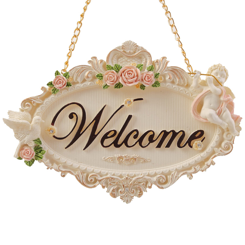 Baroque Welcome Sign with Angels and Roses | The Other Aesthetic